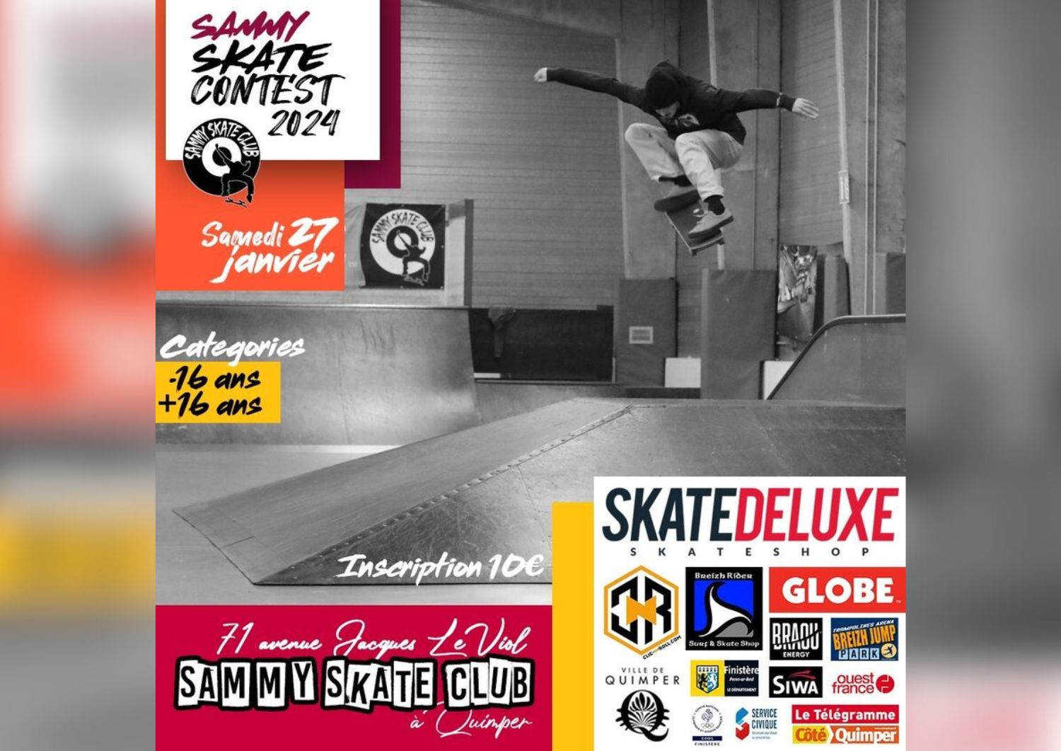 Sammy Skate Contest (compétition de skate) - Hôtel restaurant Ibis Quimper
